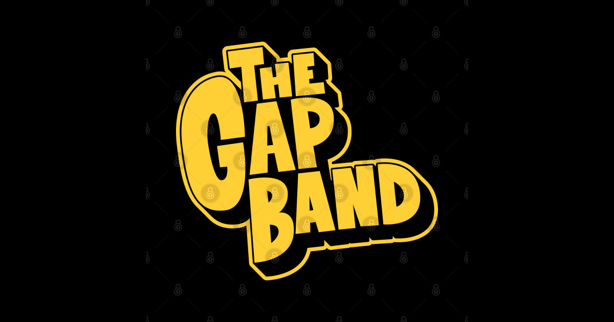 The Gap Band – Iconic Typographic Logo - The Gap Band Logo - Sticker ...