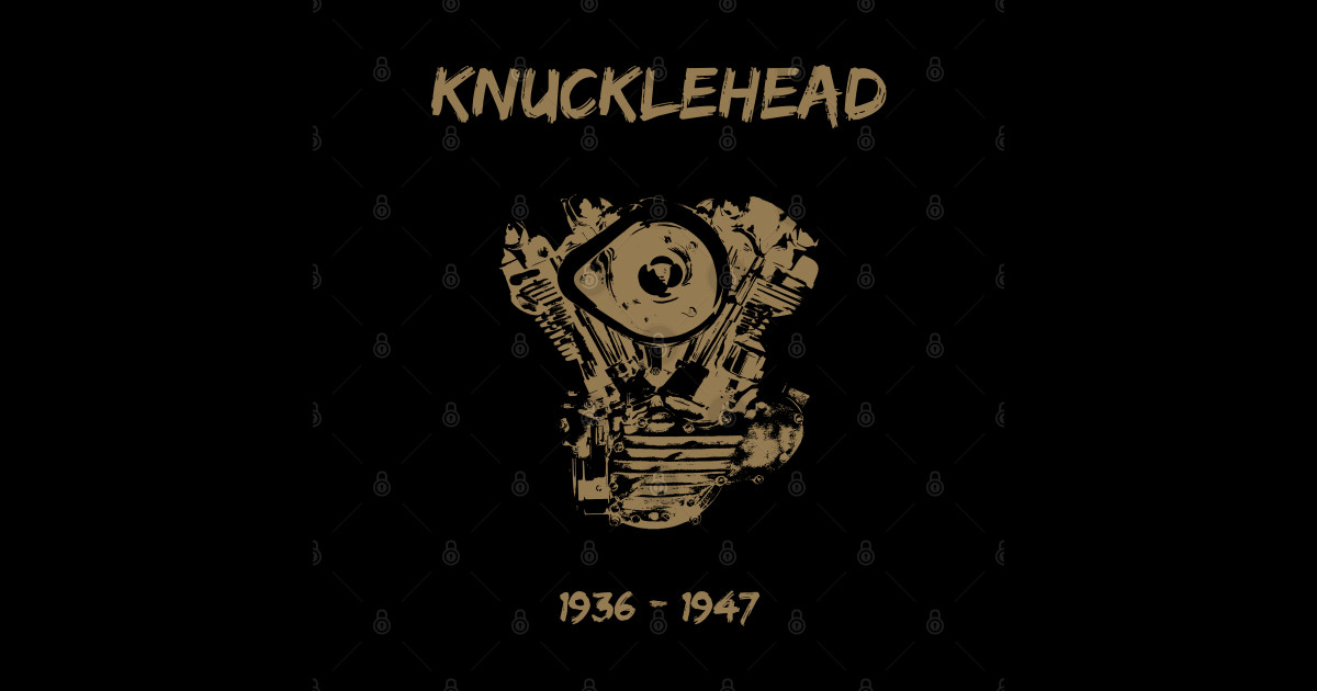 Knucklehead - Automotive - Sticker | TeePublic