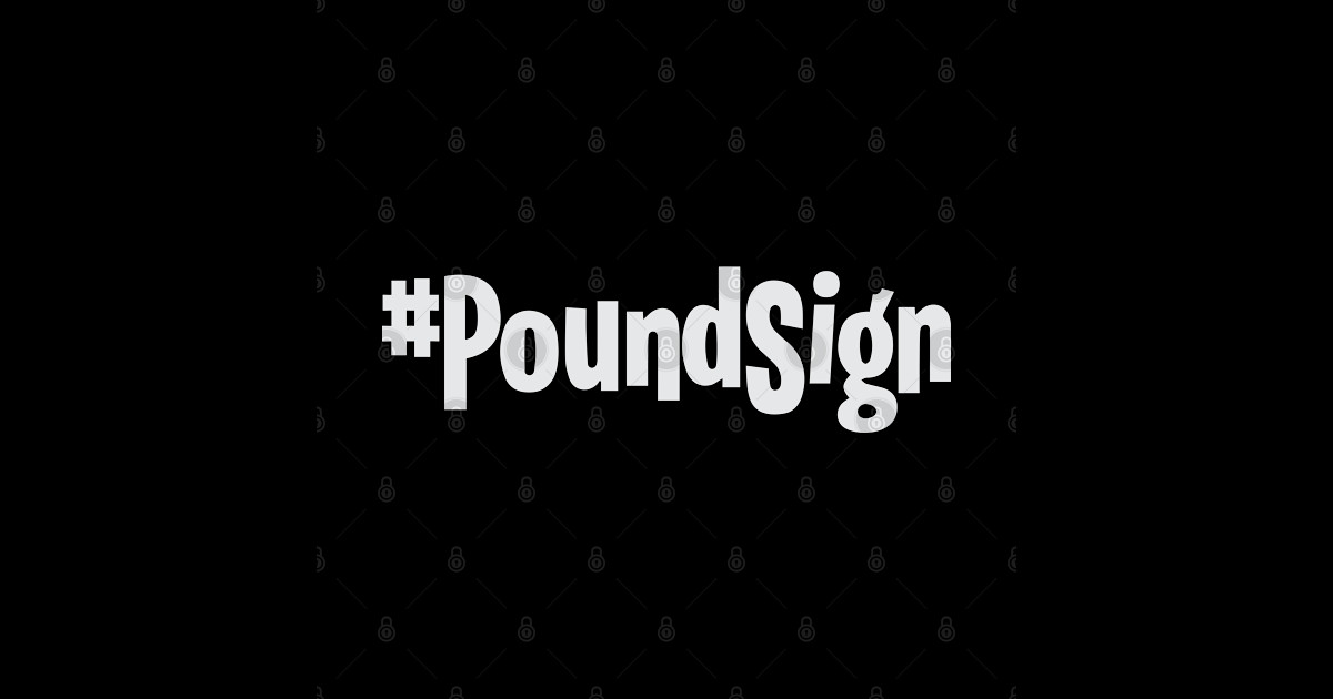 Hash Tag Pound Sign - Hashtag - Sticker | TeePublic