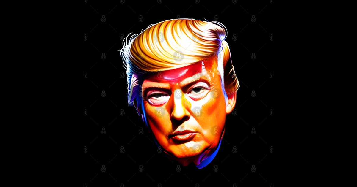 Silent Trump: A Mime's Monologue - Donald Trump - Sticker | TeePublic