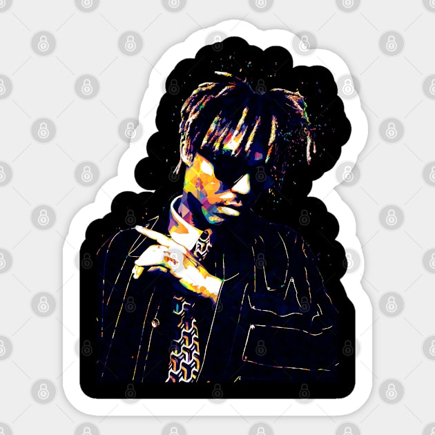 Juice Wrld Art Colorful - Juice Wrld - Sticker | TeePublic