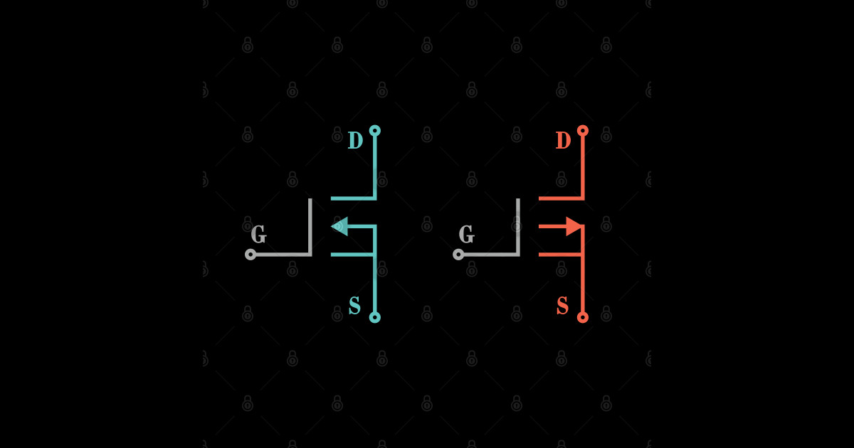 Mosfet Symbol - Symbole Mosfet - Sticker | TeePublic