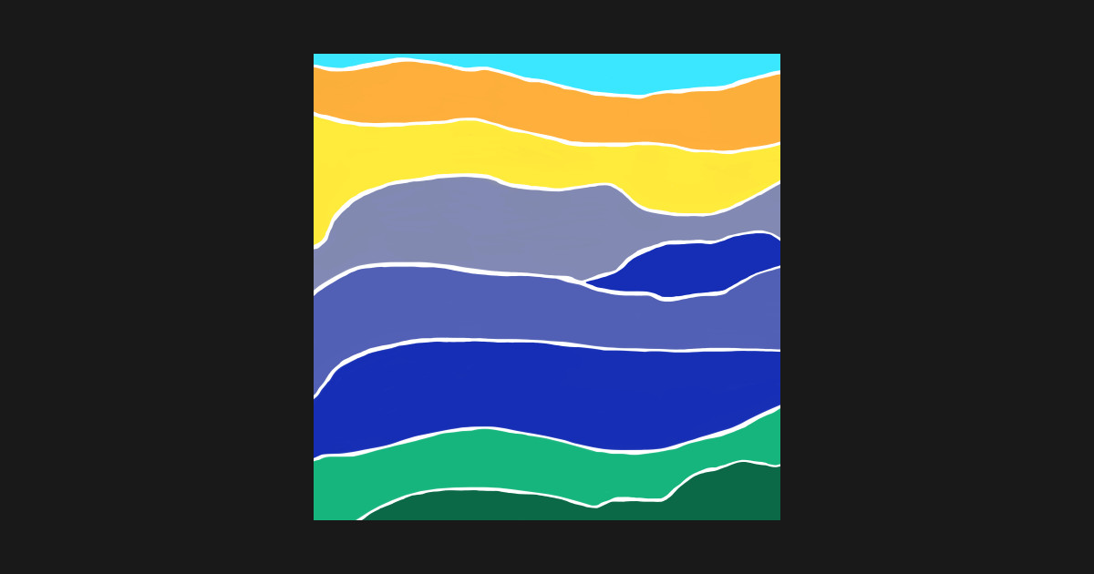 Abstract Landscape Stripes - Landscape - T-Shirt | TeePublic