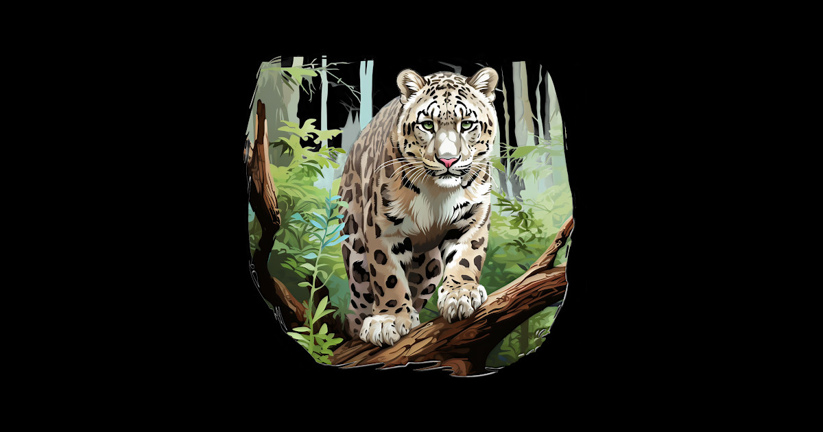 Snow Leopard - Snow Leopard - Sticker | TeePublic