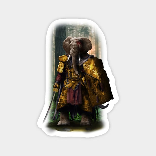 Exclusive Hand Drawn Samurai Elephant | Samurai Collection Item-18 ...