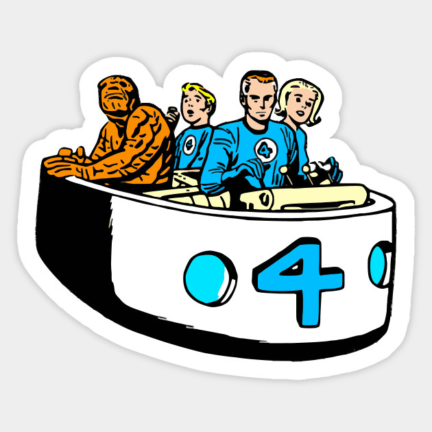 Fantasticar - Fantastic Four - Sticker | TeePublic