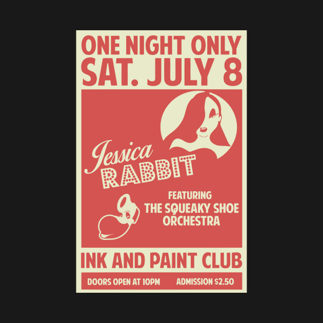 ONE NIGHT ONLY: JESSICA RABBIT SHIRT - Rogerrabbit - T-Shirt | TeePublic