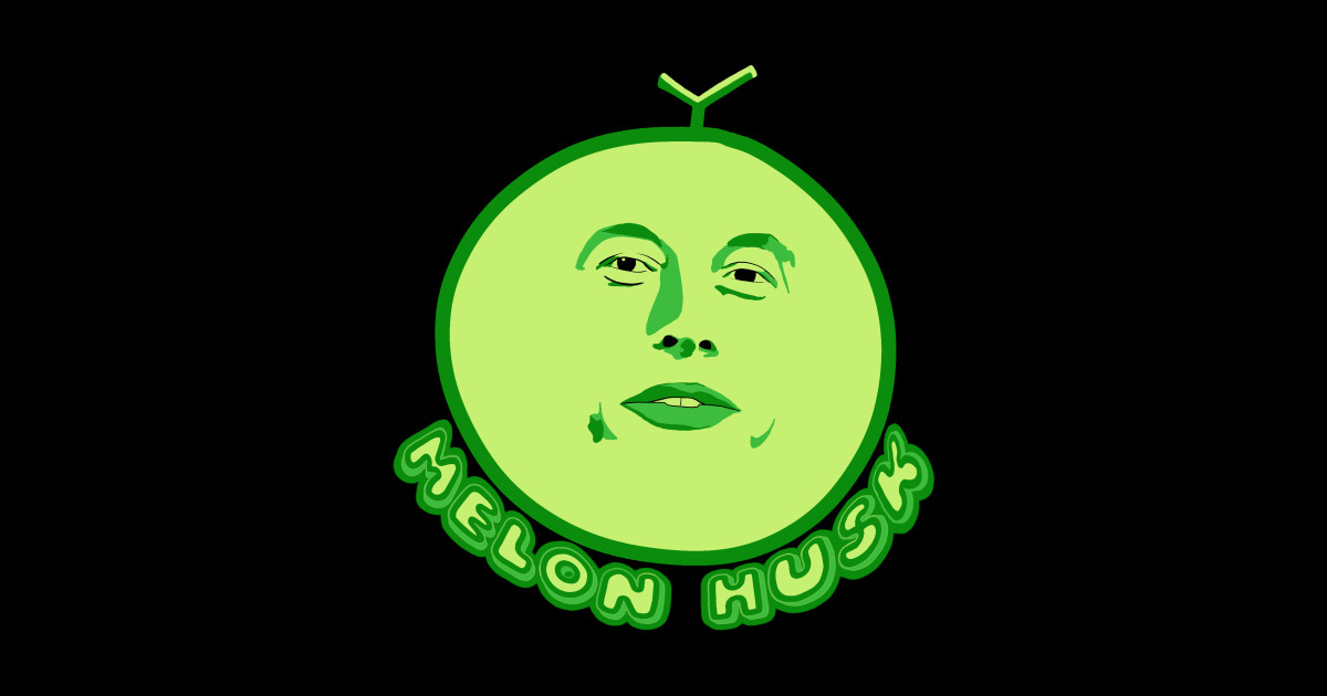Melon Husk - Elon Musk - Sticker | TeePublic