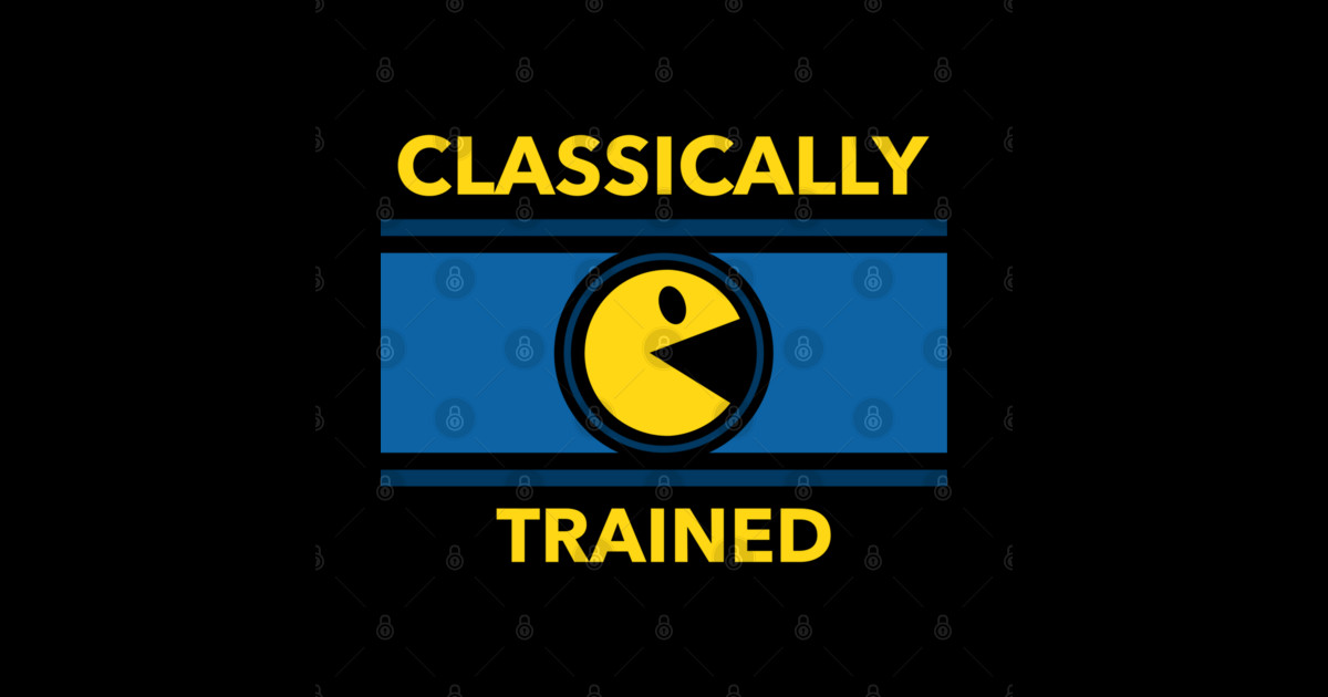 CLASSICALLY TRAINED - Gamer - Sticker | TeePublic