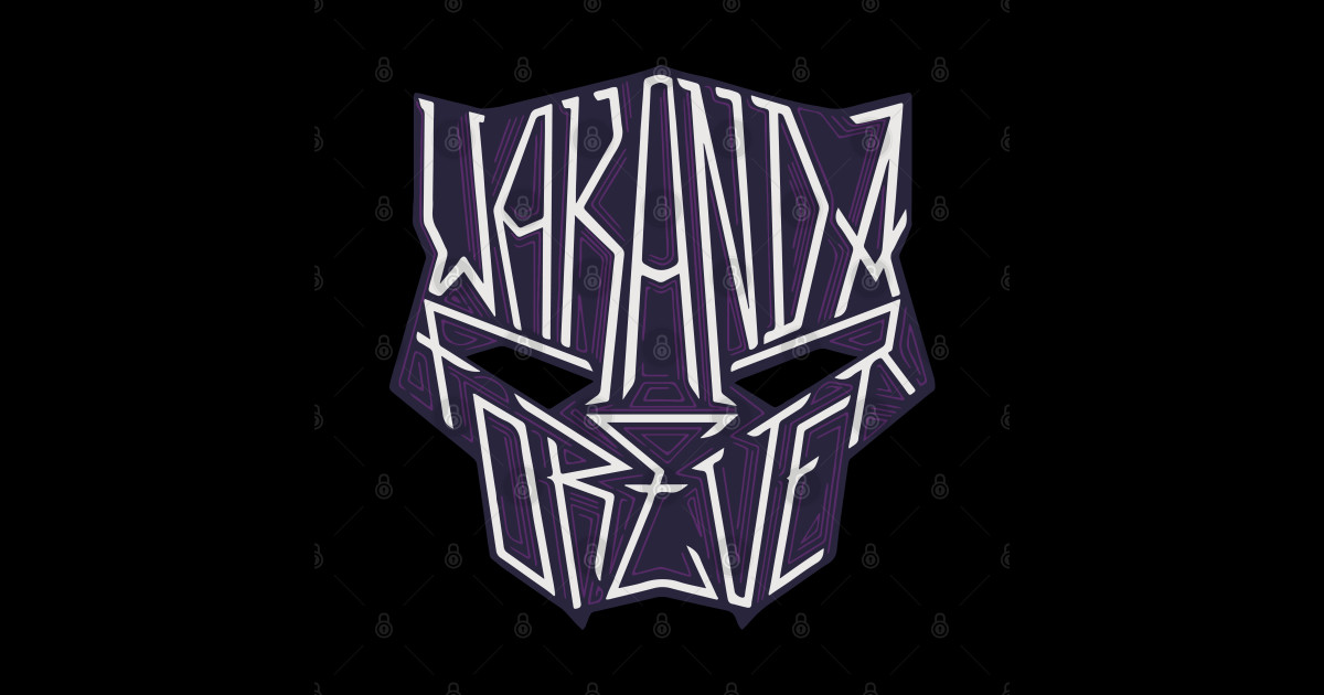 Wakanda Forever - Black Panther - Sticker | TeePublic
