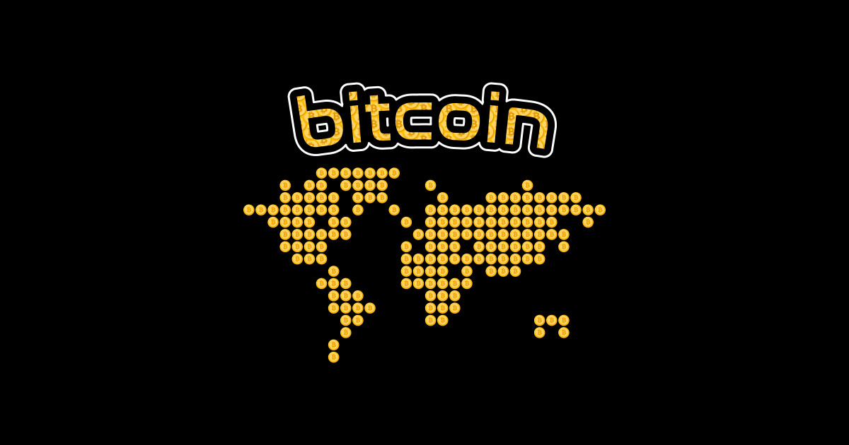 The Global Movement: Bitcoin World Map - Bitcoin - Posters and Art ...