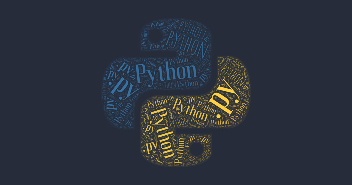 Python Programmer Logo Typography Python Programmer T Shirt Teepublic 9909