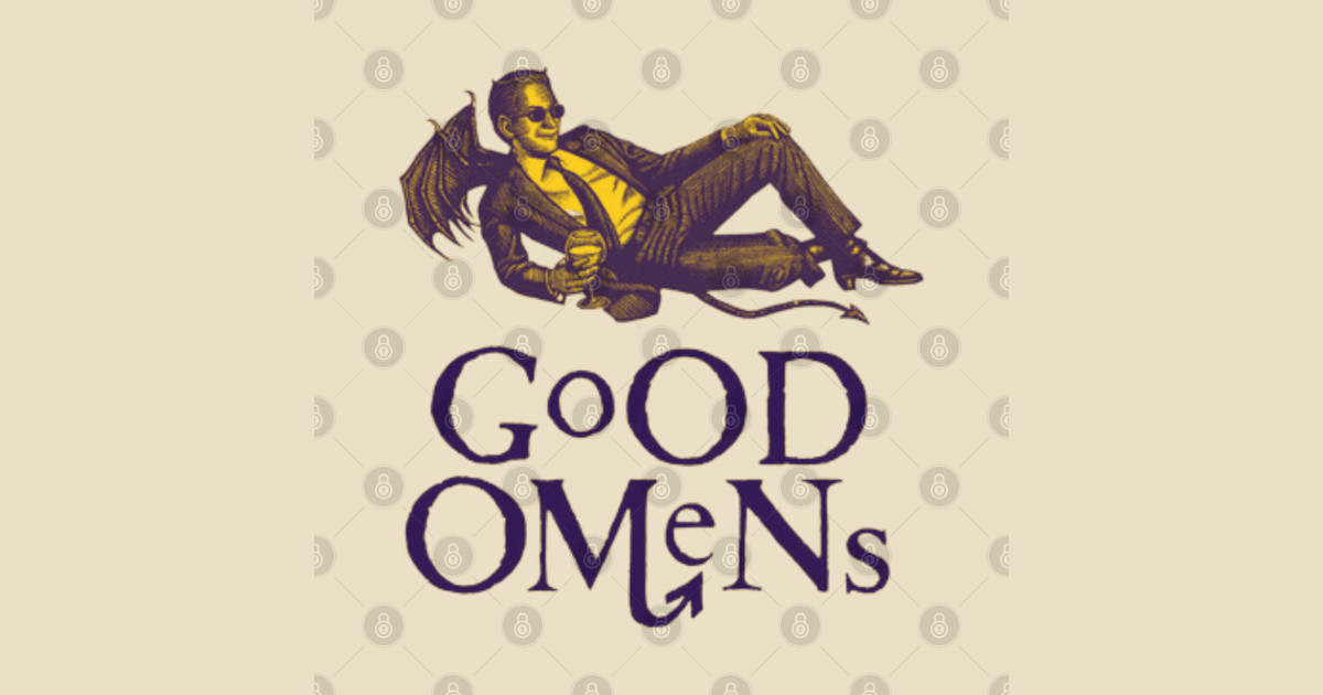 Good Omens Original Aesthetic Tribute 〶 - Good Omens - T-Shirt | TeePublic