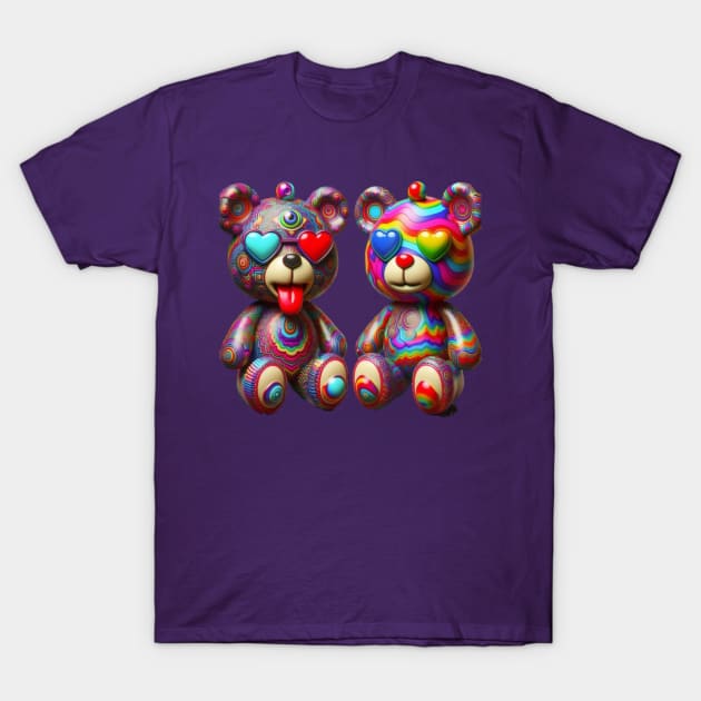 Trippy teddy bear - Teddy Bear Lover - T-Shirt | TeePublic