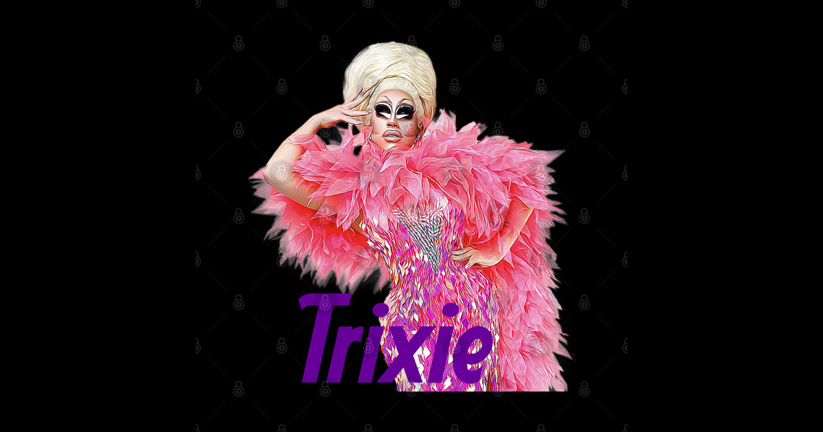 The Trixie Fan Art Illustrations - Trixie And Katya - Sticker | TeePublic