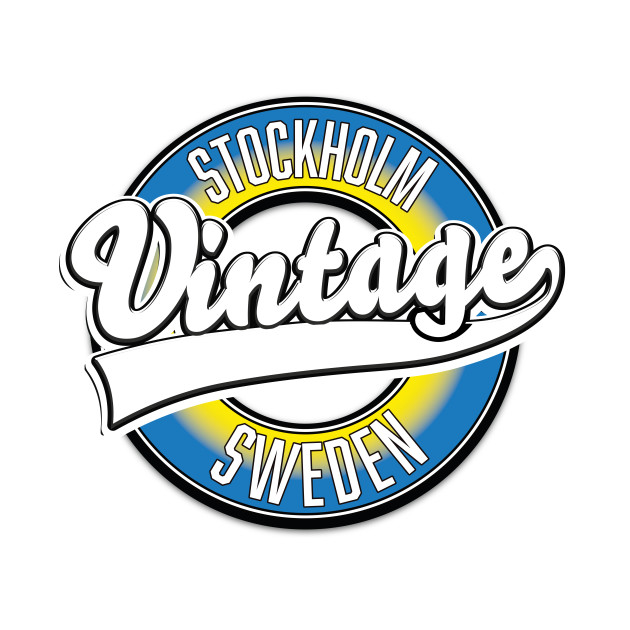 Stockholm Sweden vintage logo - Stockholm Travel - T-Shirt | TeePublic