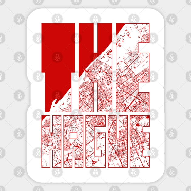 The Hague, Netherlands City Map Typography - Oriental - The Hague ...