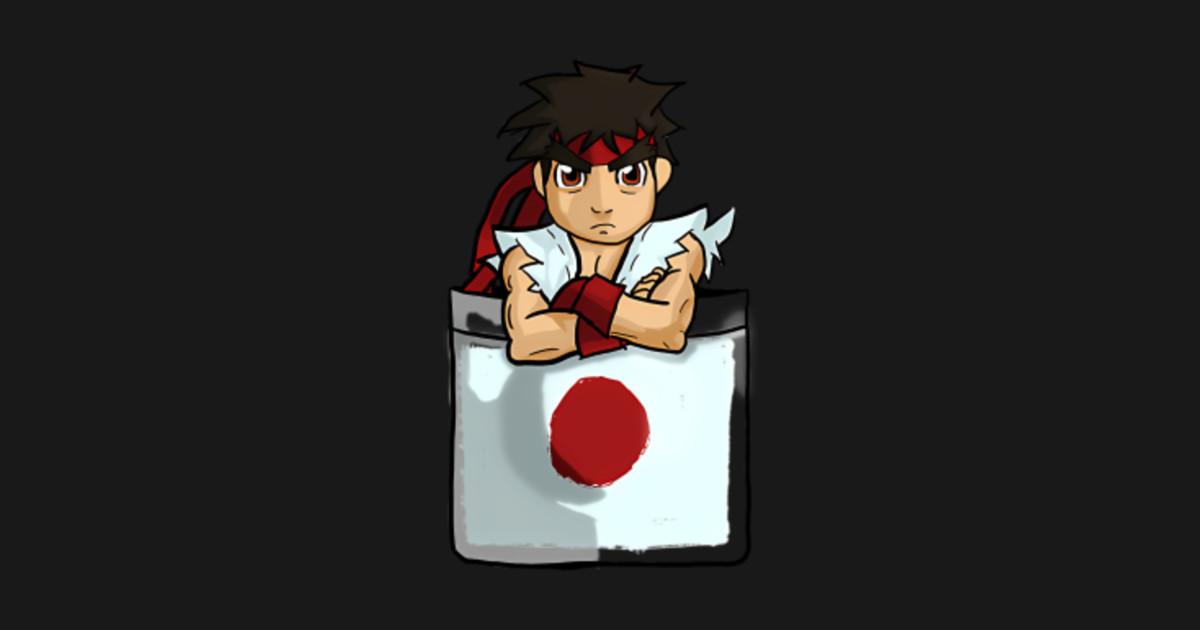 Street Fighter Pocket Pals - 1 Ryu - Custom Character Art - T-Shirt ...