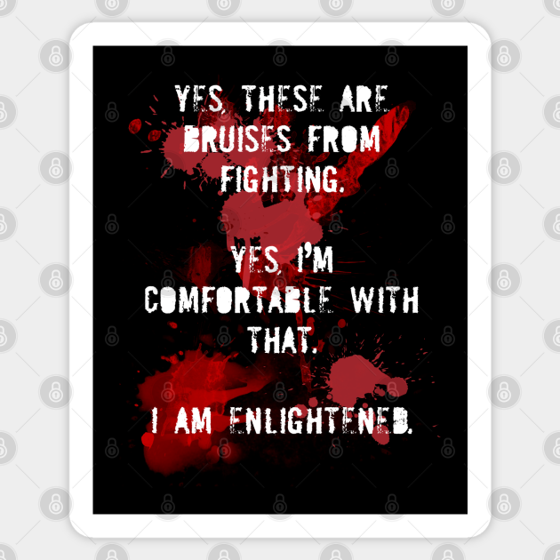 Fight Club Bruises - Fight Club - Sticker | TeePublic