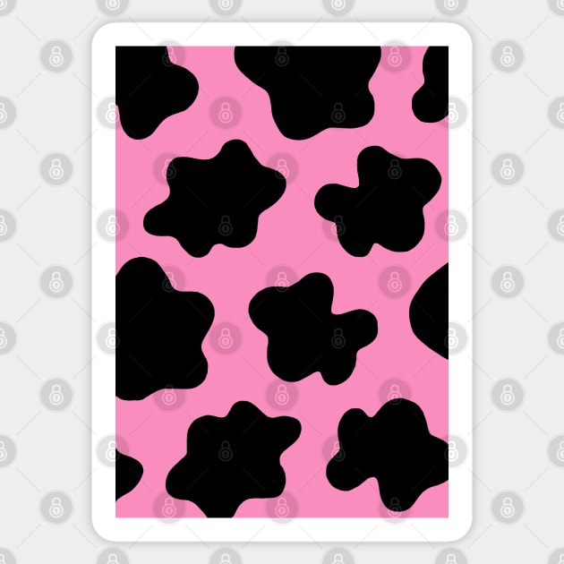 Moo Print Pink - Moo - Sticker | TeePublic