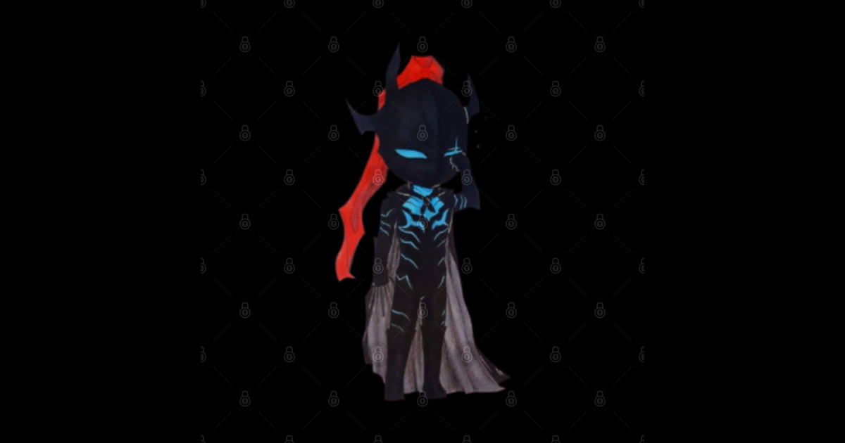 Chibi Dark Warrior – Cute Shadow Armor Character Art - Chibi Warrior ...