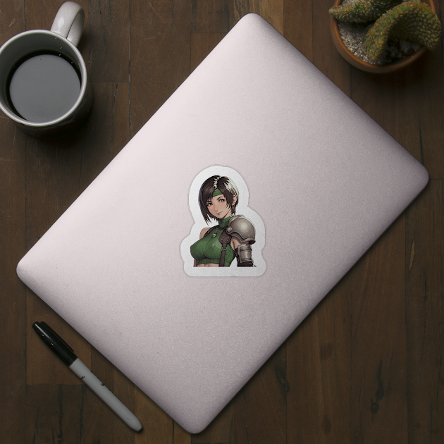Final Fantasy VII Yuffie Kisaragi - FF7 FFVII - Yuffie - Sticker ...