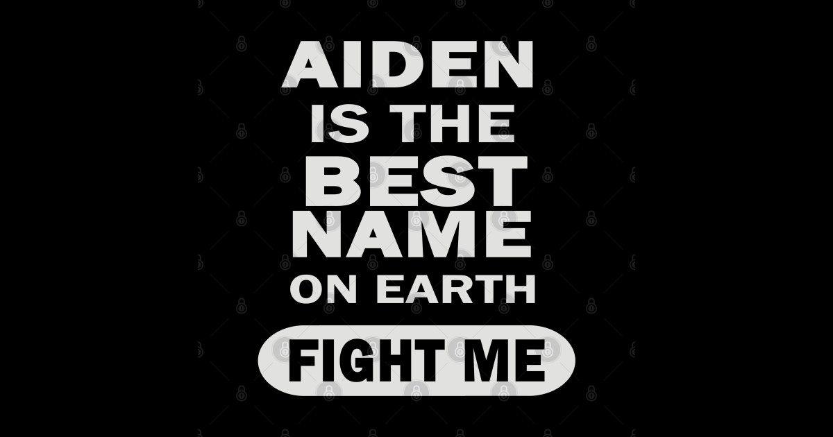 Aiden boy name name birthday birth - Name Aiden - Sticker | TeePublic