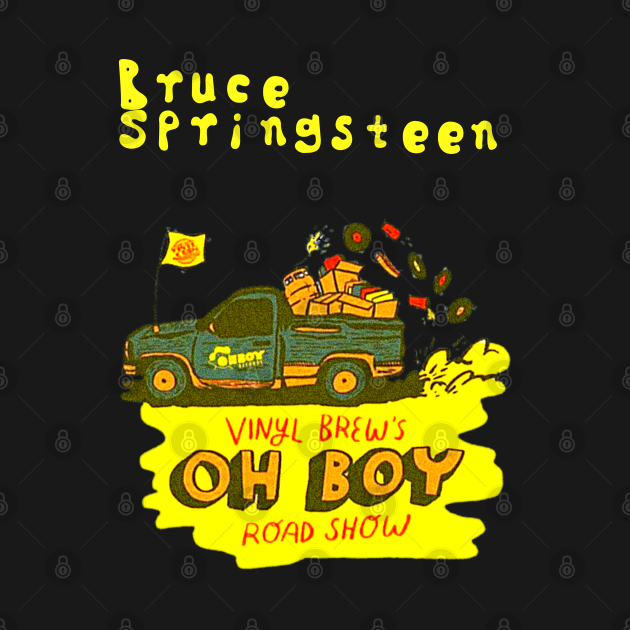 Retro car - Bruce Springsteen - T-Shirt sold by Uzbek Suriname ...