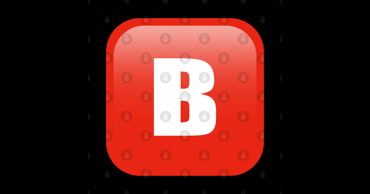B BUTTON EMOJI - B Button - Sticker | TeePublic