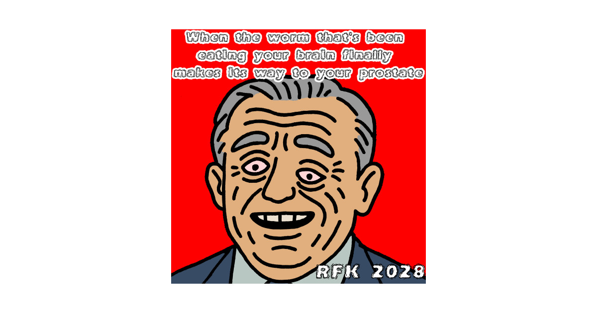 RFK BRAIN WORM - Rfk - T-Shirt | TeePublic
