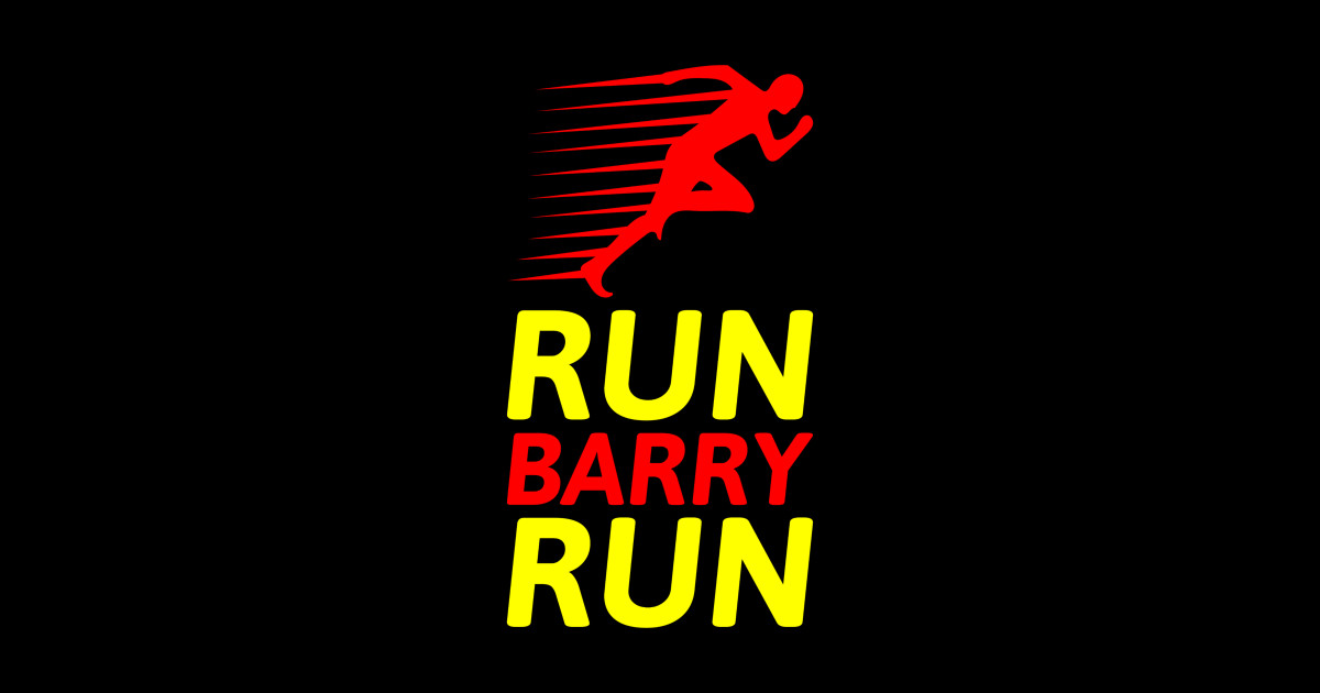 RUN BARRY RUN - The Flash - Sticker | TeePublic