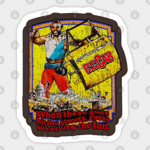 D.C. Cab Street Fleet // 1983 - 1980s Movies - Sticker | TeePublic