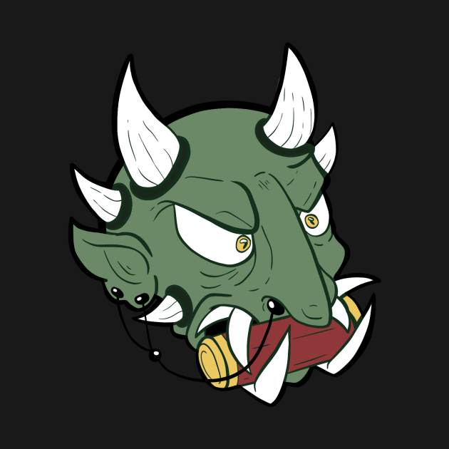 Green Oni - Oni - Crewneck Sweatshirt | TeePublic