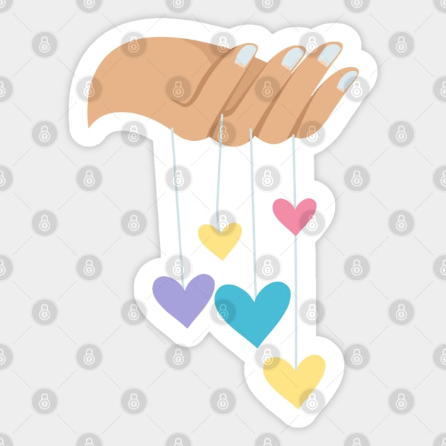 Heart hands - Hearts Hand - Sticker | TeePublic