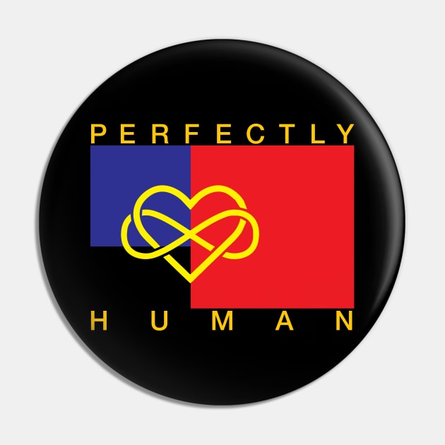 Perfectly Human - Polyamorous Pride Flag - Polyamorous - Pin | TeePublic