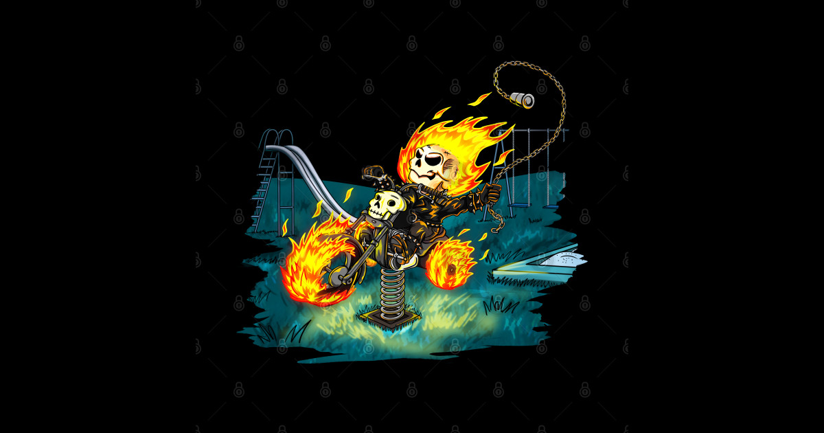 Baby Ghost Rider - Ghost Rider - Sticker | TeePublic