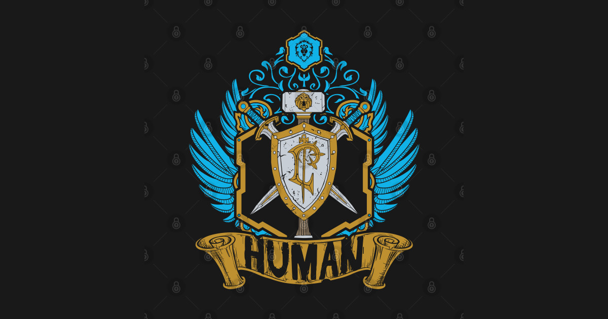 HUMAN - CREST - World Of Warcraft - T-Shirt | TeePublic