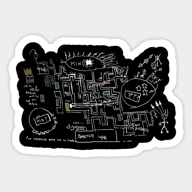 Severance Petey's Map - Peteys Map - Sticker | TeePublic