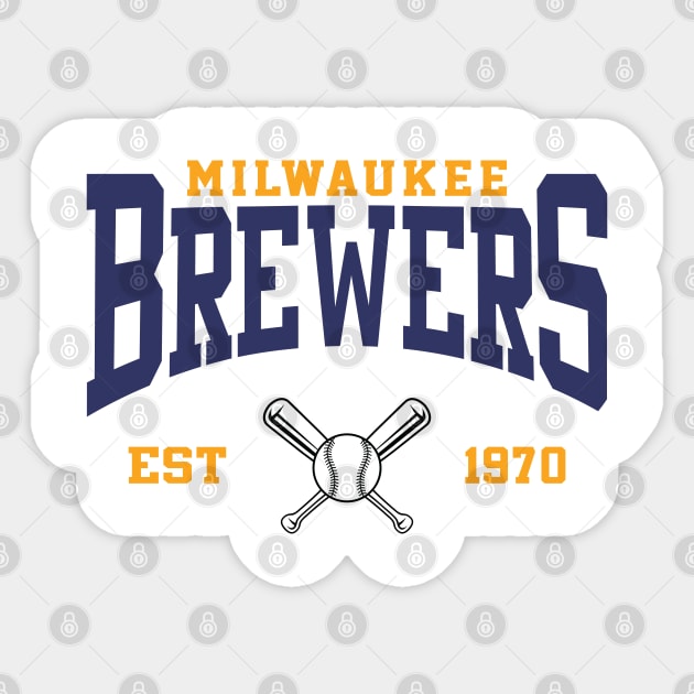 Retro Milwaukee Baseball - Milwaukee Brewers - Sticker | TeePublic