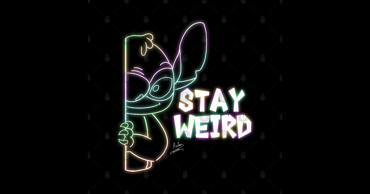 neon stitch - Neon - Sticker | TeePublic