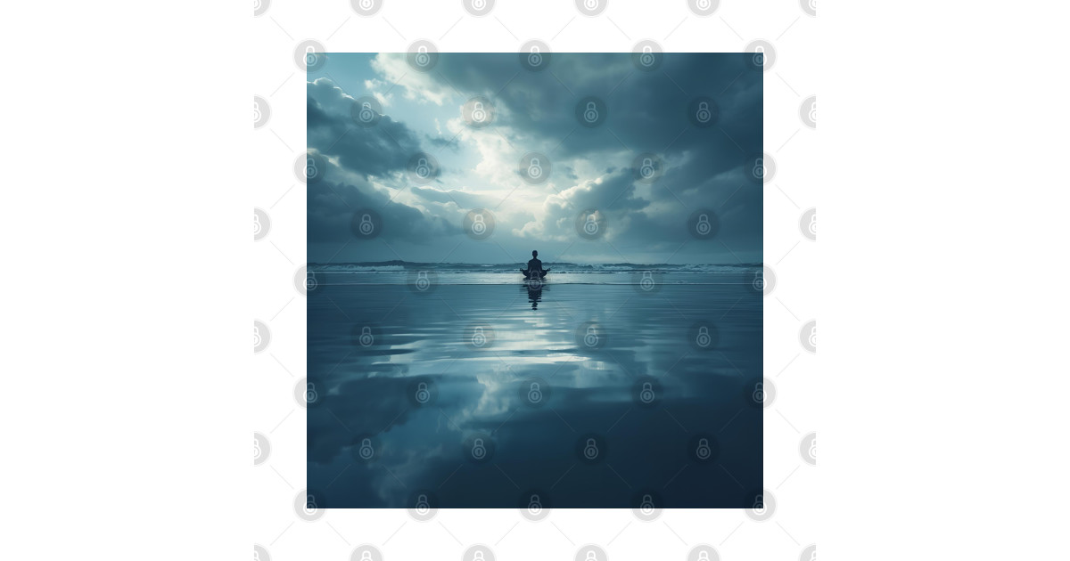 🌊 Ocean of Stillness: Nirvana Beyond Turbulence - Ocean - T-Shirt | TeePublic