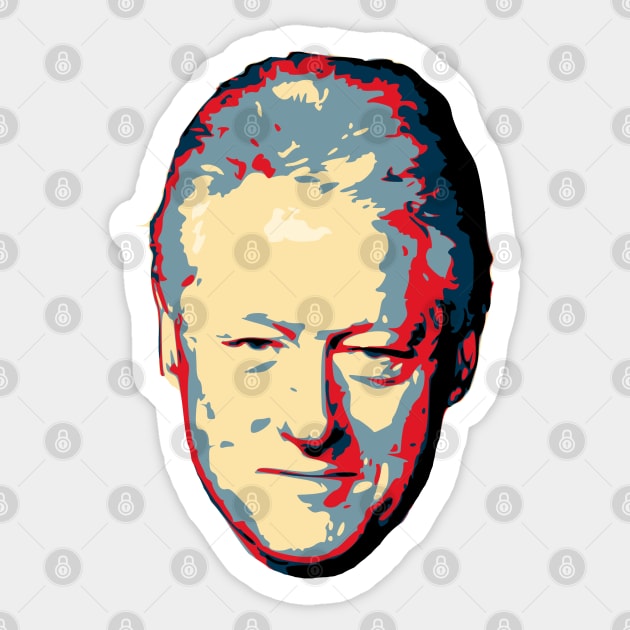 Bill Clinton Pop Art - Bill Clinton - Sticker | TeePublic