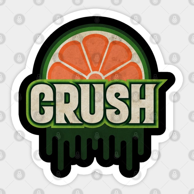 Vintage Green Crush - Crush - Sticker | TeePublic