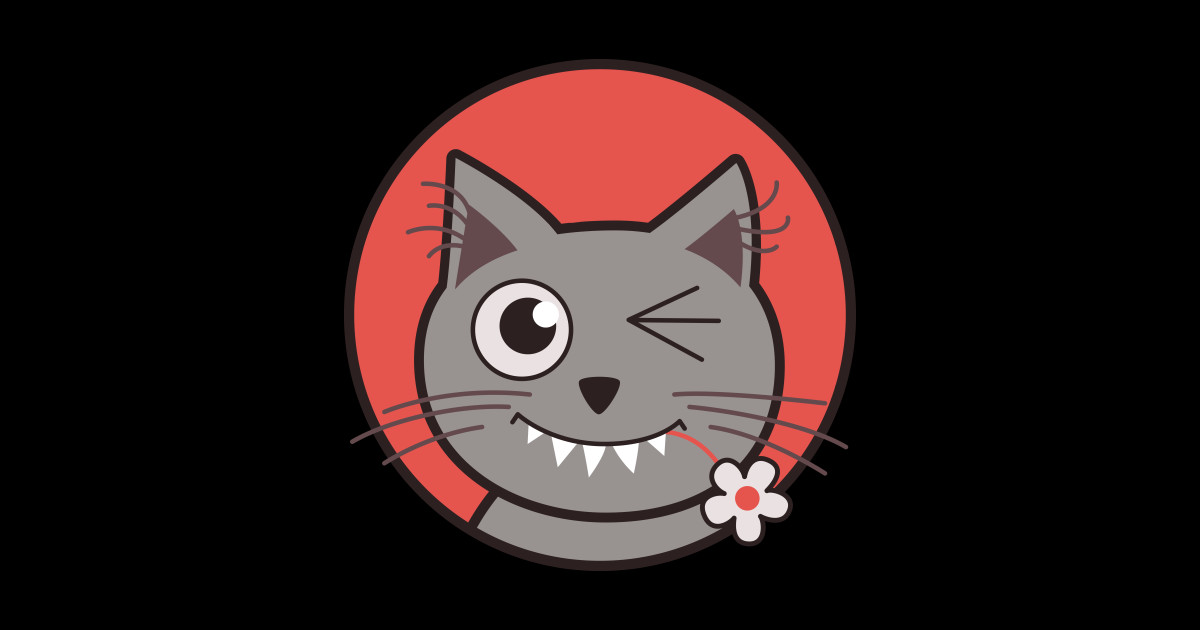Winking Kitty - Cyte Kitty - Posters and Art Prints | TeePublic