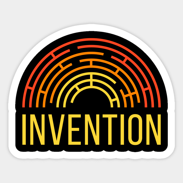 Invention podcast logo - Invention - Sticker | TeePublic