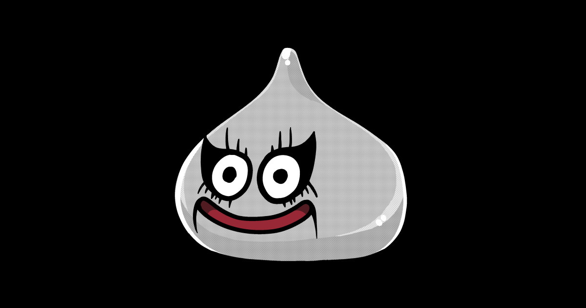 Death Metal Slime - Dragon Quest Slime - Sticker | TeePublic