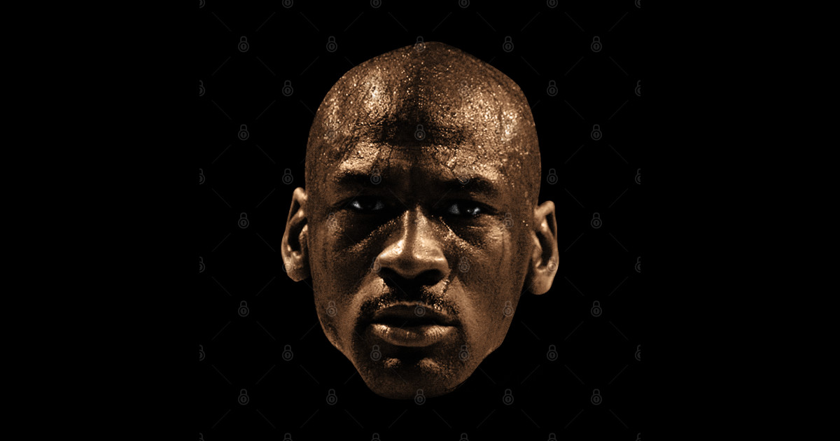 Michael Jordan Big Face - Michael Jordan - Sticker | TeePublic