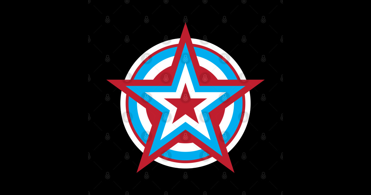 Badge Dark Background - Star - Sticker | TeePublic