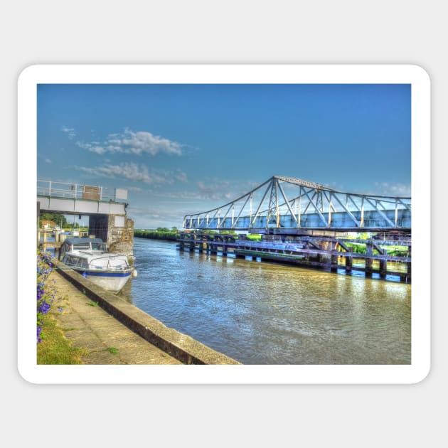 Reedham Swing Bridge - Broads - Sticker | TeePublic