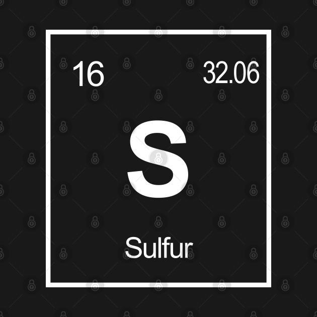 S Element of Sulfur - Periodic Table Elements - Sulfur - Sulfur Element ...